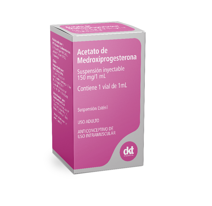 DKT Medroxiprogesterona Acetato 150 Mg 1 ML X 1 Ampolla Suspension DKT Medroxiprogesterona Acetato 150 Mg 1 ML X 1 Ampolla Suspension